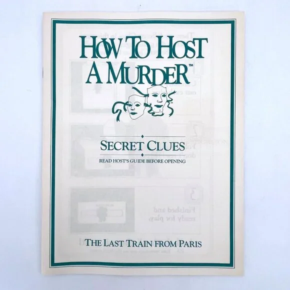 Decipher | Games | How To Host A Murder Game The Last Train From Paris ...